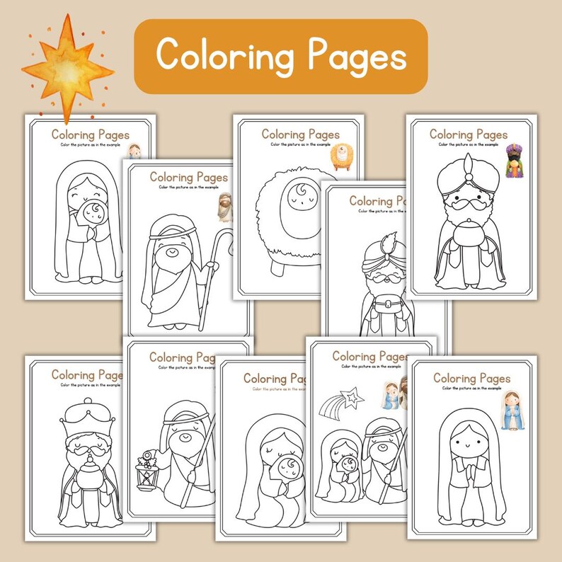 Nativity Christmas Activity Pages Christian Christmas Activities ...