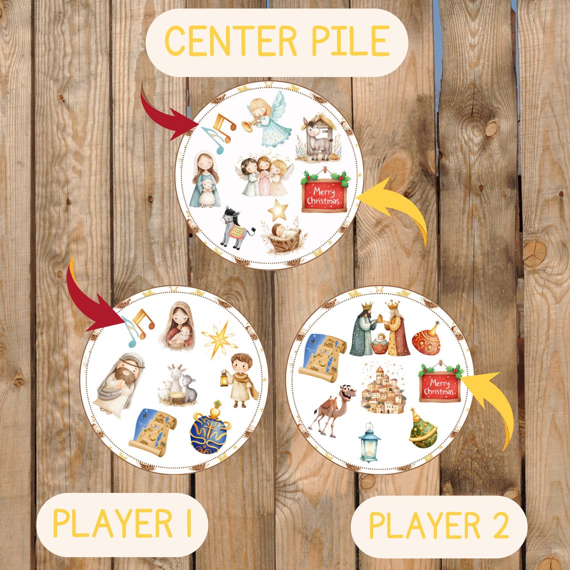 Nativity Spot It|double Game|birth of Jesus Seek It| Family Game ...