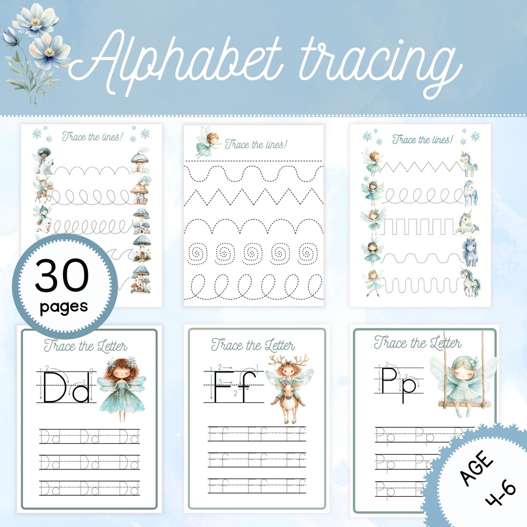 Alphabet Tracing ABC Handwriting Practice for Kids Workbook Printable ...