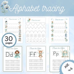 Alphabet Tracing ABC Handwriting Practice for Kids Workbook Printable ...