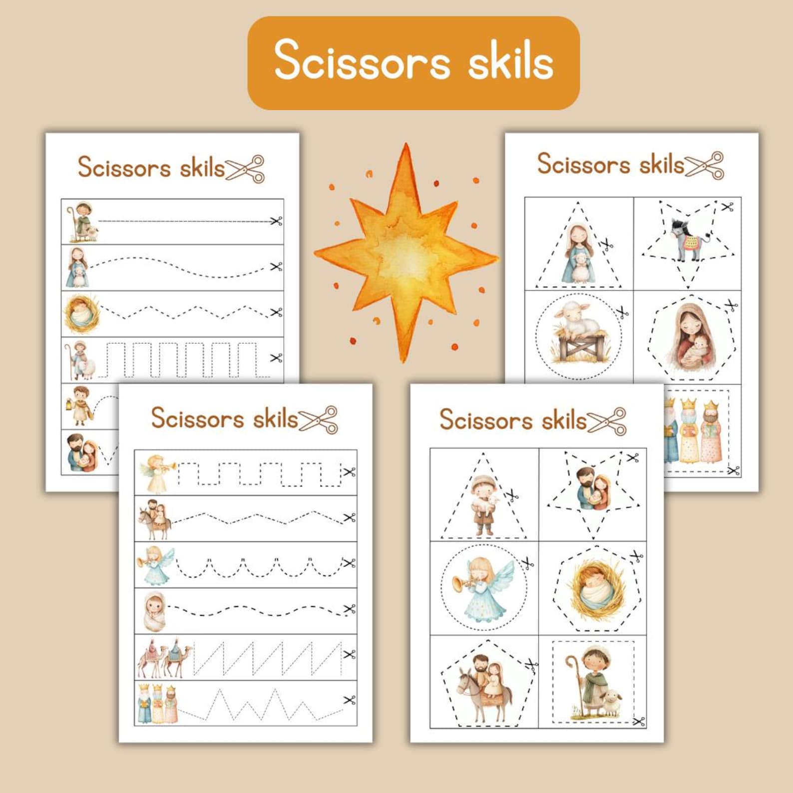 Nativity Christmas Activity Pages Christian Christmas Activities ...