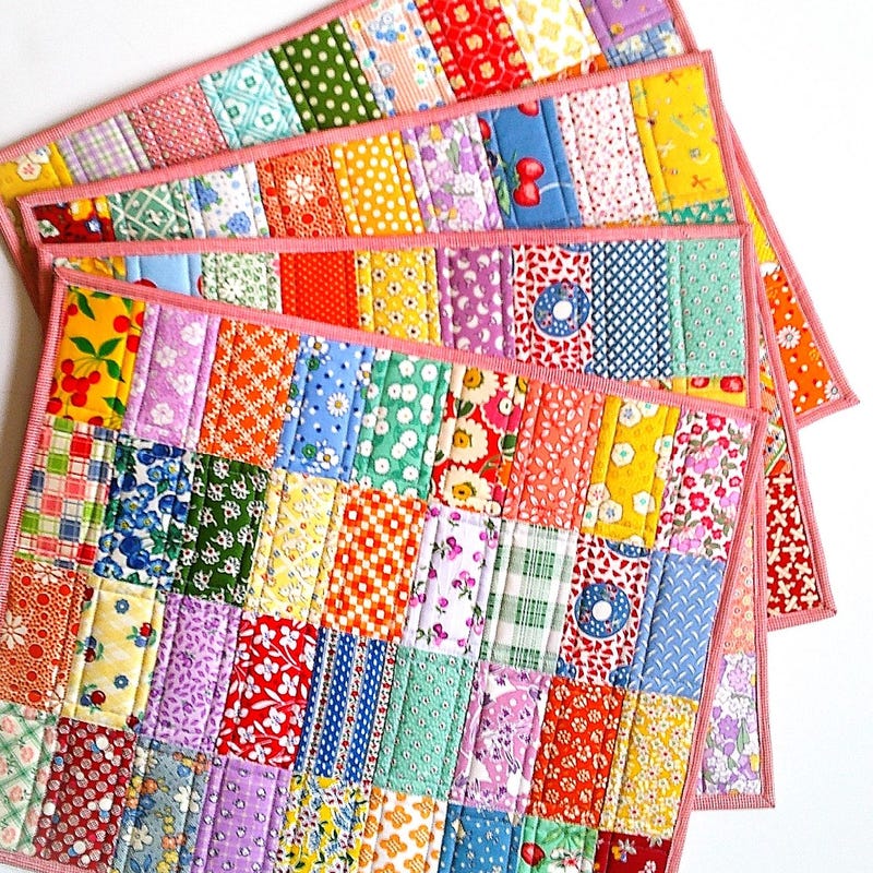 Patchwork Placemats - Etsy