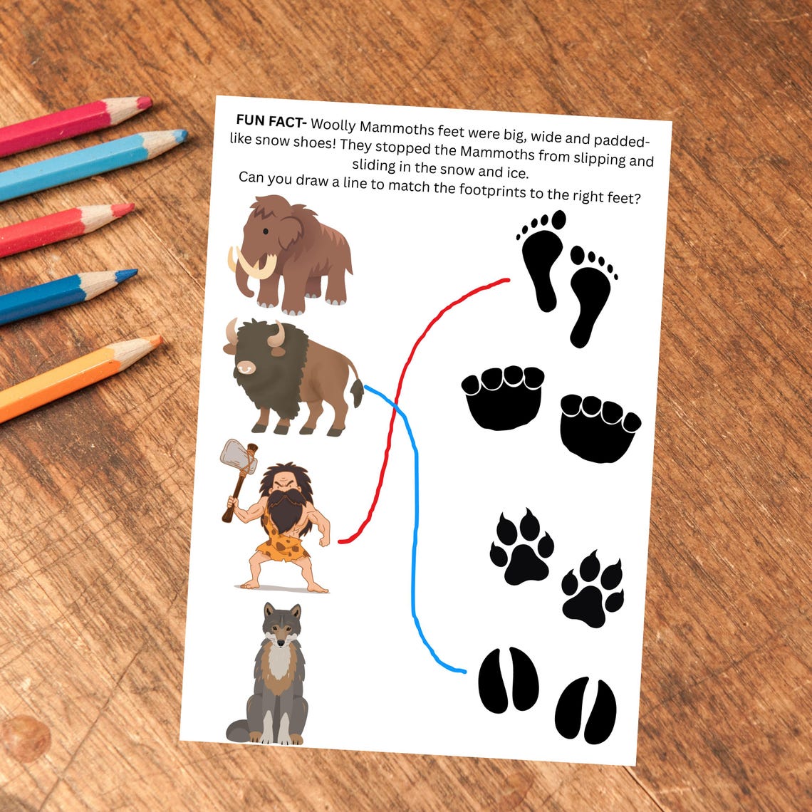 Woolly Mammoth Activity Pack – Printable Ice Age Worksheets for Kids ...