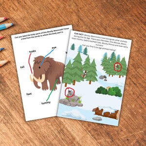 Woolly Mammoth Activity Pack – Printable Ice Age Worksheets for Kids ...