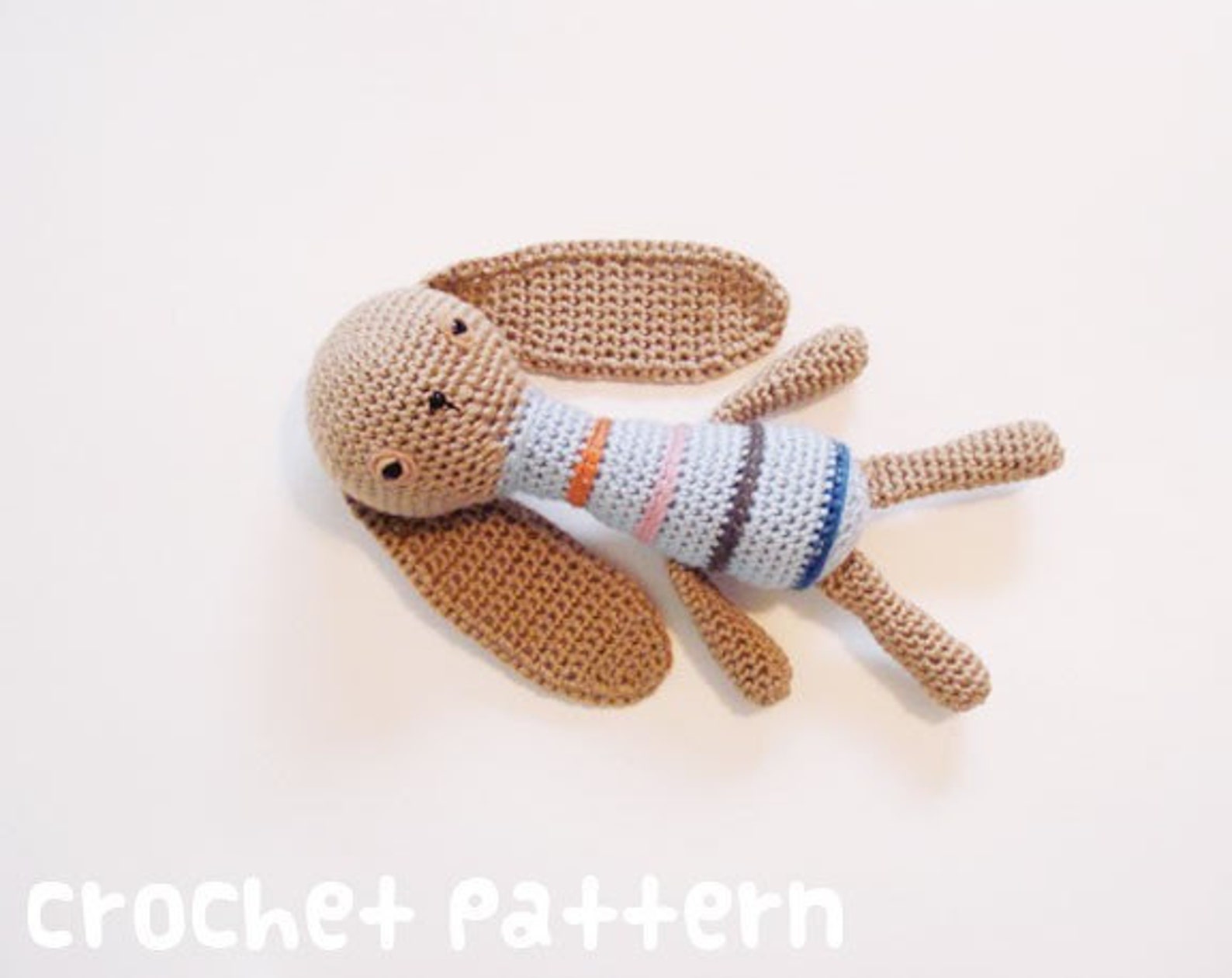 CROCHET PATTERN - Amigurumi Bunny - PDF Instant Download - Cute Baby ...