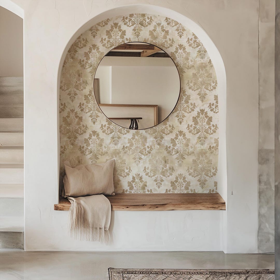 Golden Relic Removable Wallpaper, Lake House, Large Print, Peel and ...