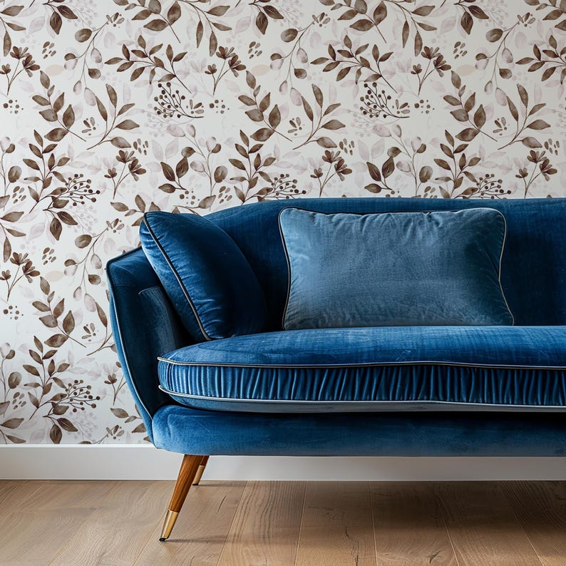 Autumn Maple Leaf Removable Wallpaper: Farmhouse Decor - Etsy