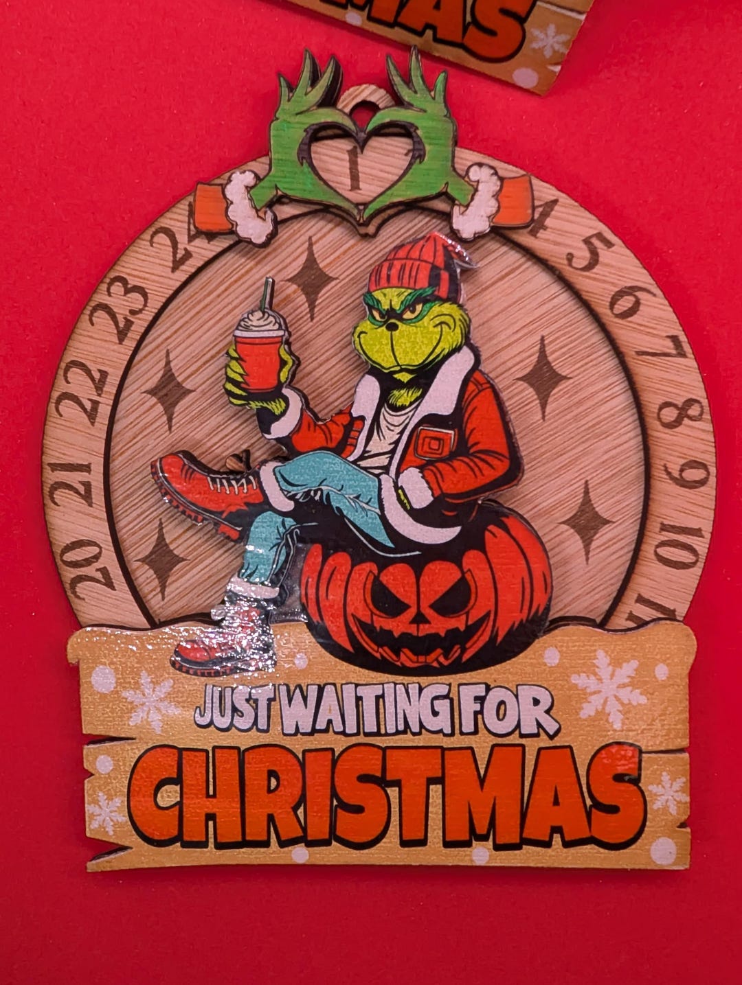 Grinch Christmas Calendar, Christmas Countdown Calendar, Christmas ...