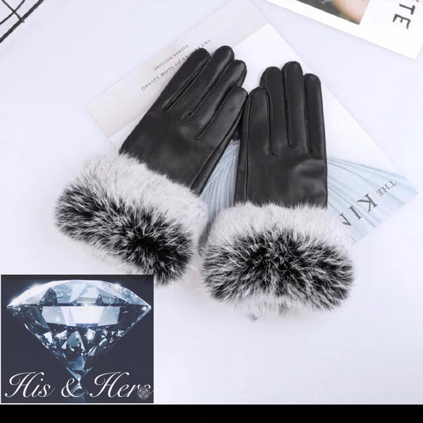 Rabbit Fur Glove - Etsy