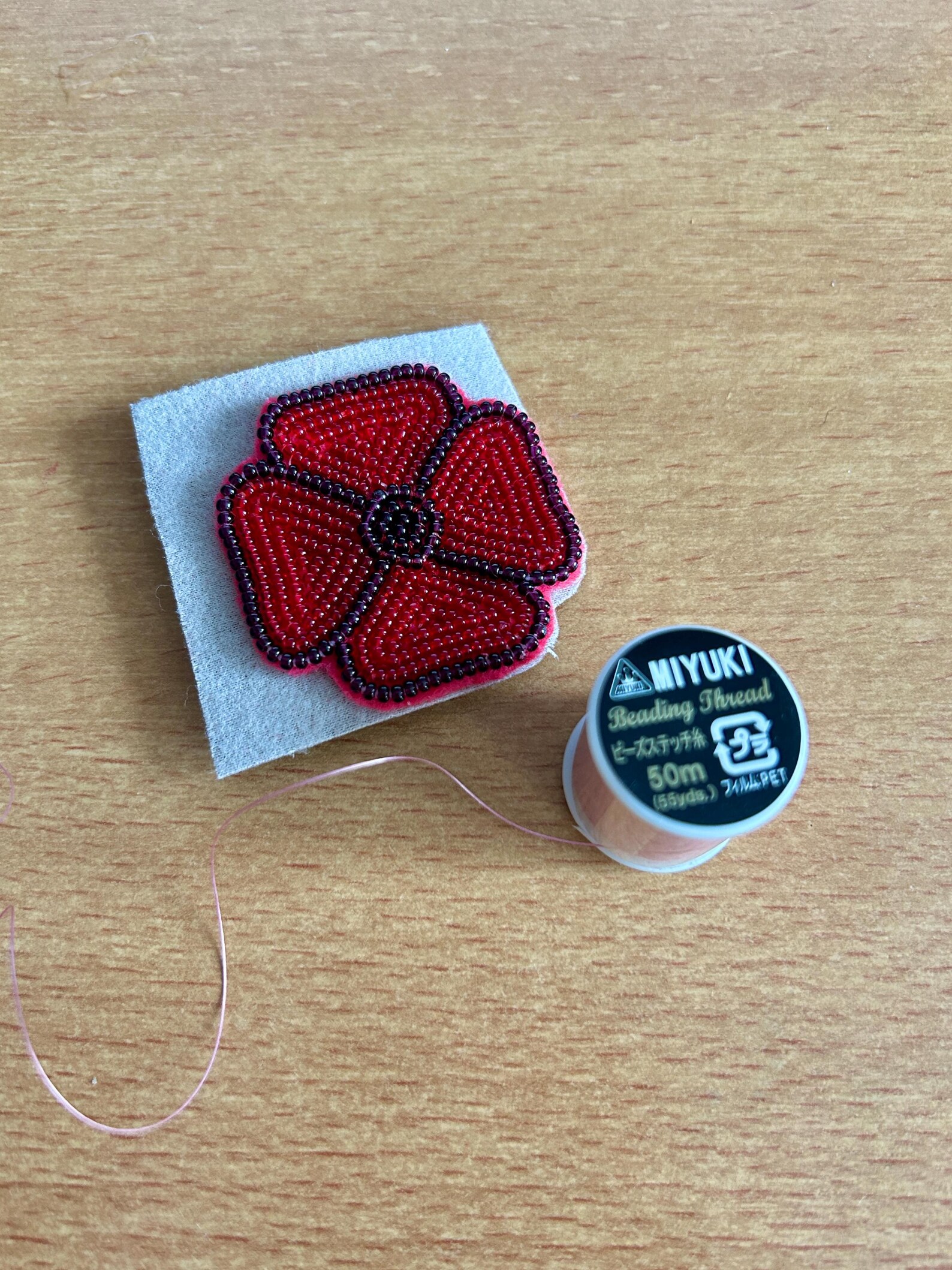 Indigenous Beaded Pin / Rememberance Poppy - Etsy