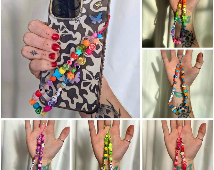 Pink & White Heart Phone Charm Pastel Kawaii Coquette Cute Aesthetic ...