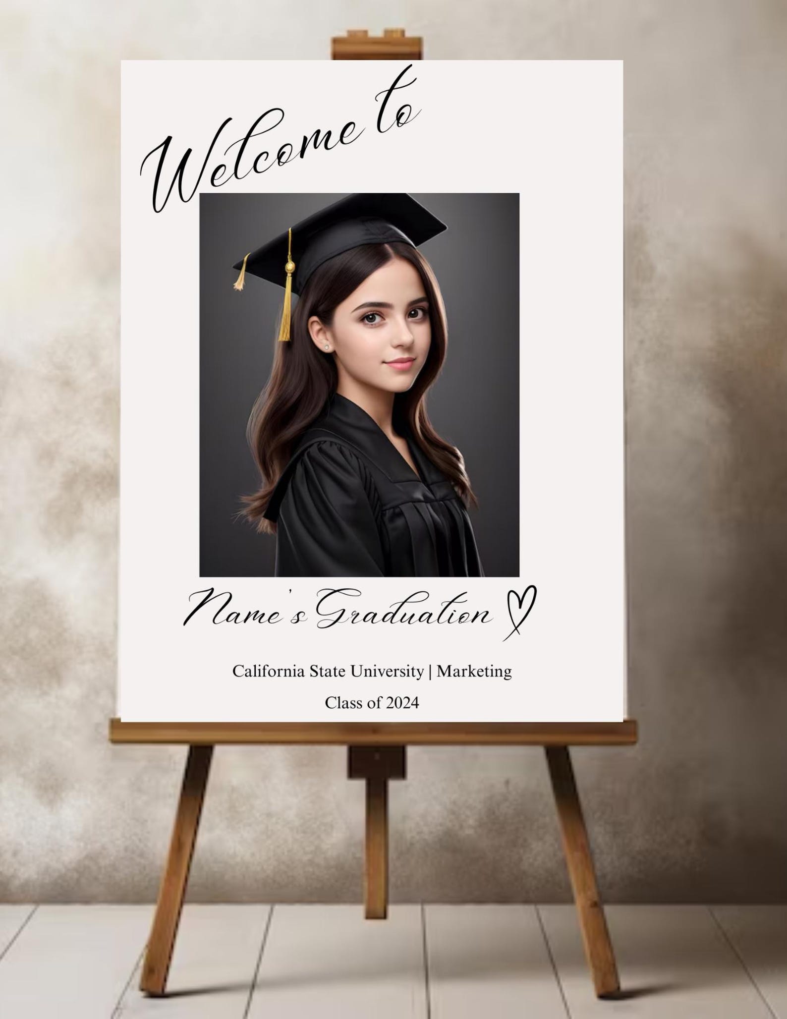 A Door Welcoming Sign || Graduation Party Welcoming Sign || Engagement ...