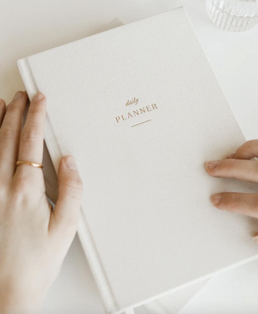 Beige Linen Daily Planner: Undated, 17 Weeks - Etsy