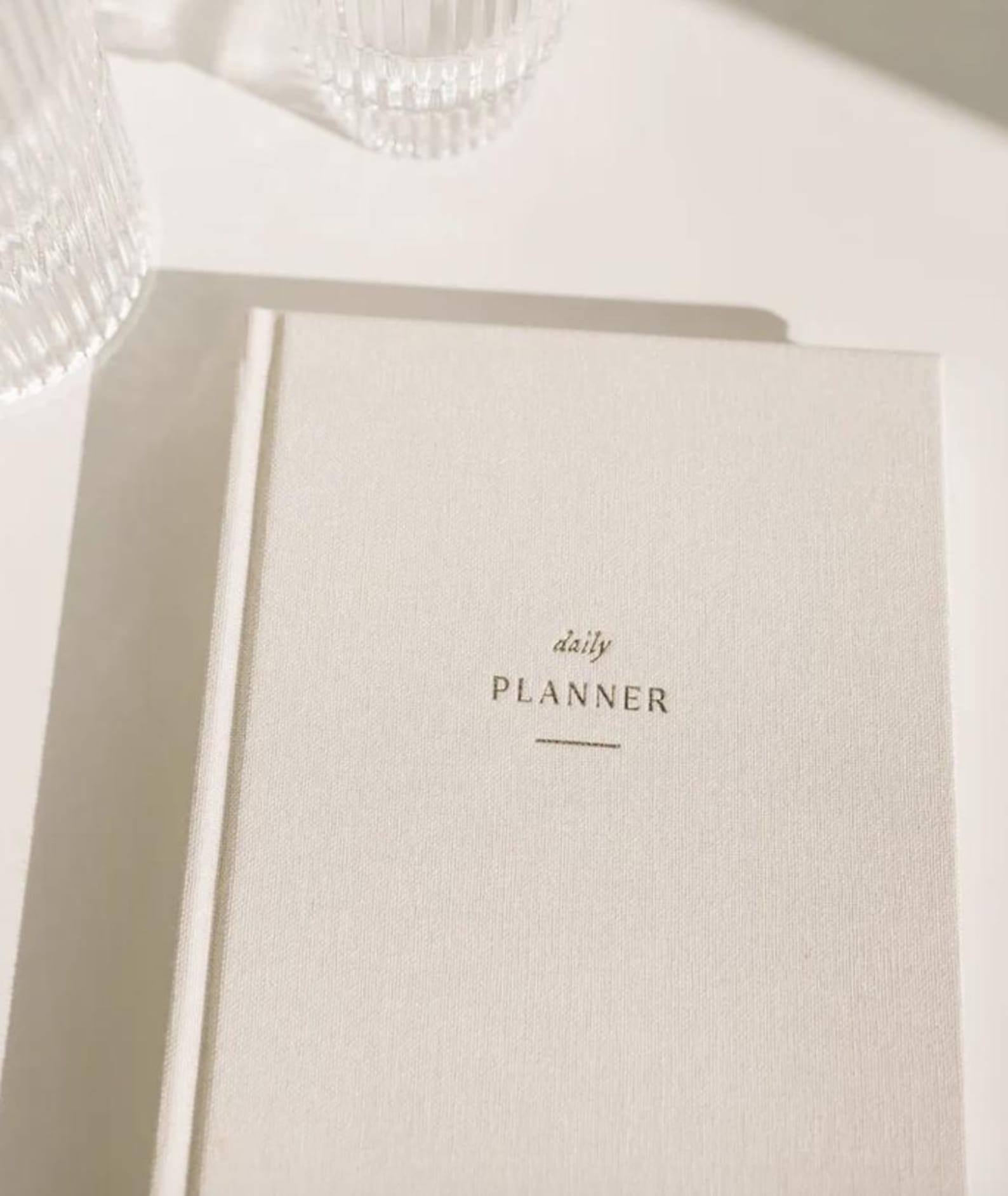 Beige Linen Daily Planner: Undated, 17 Weeks - Etsy