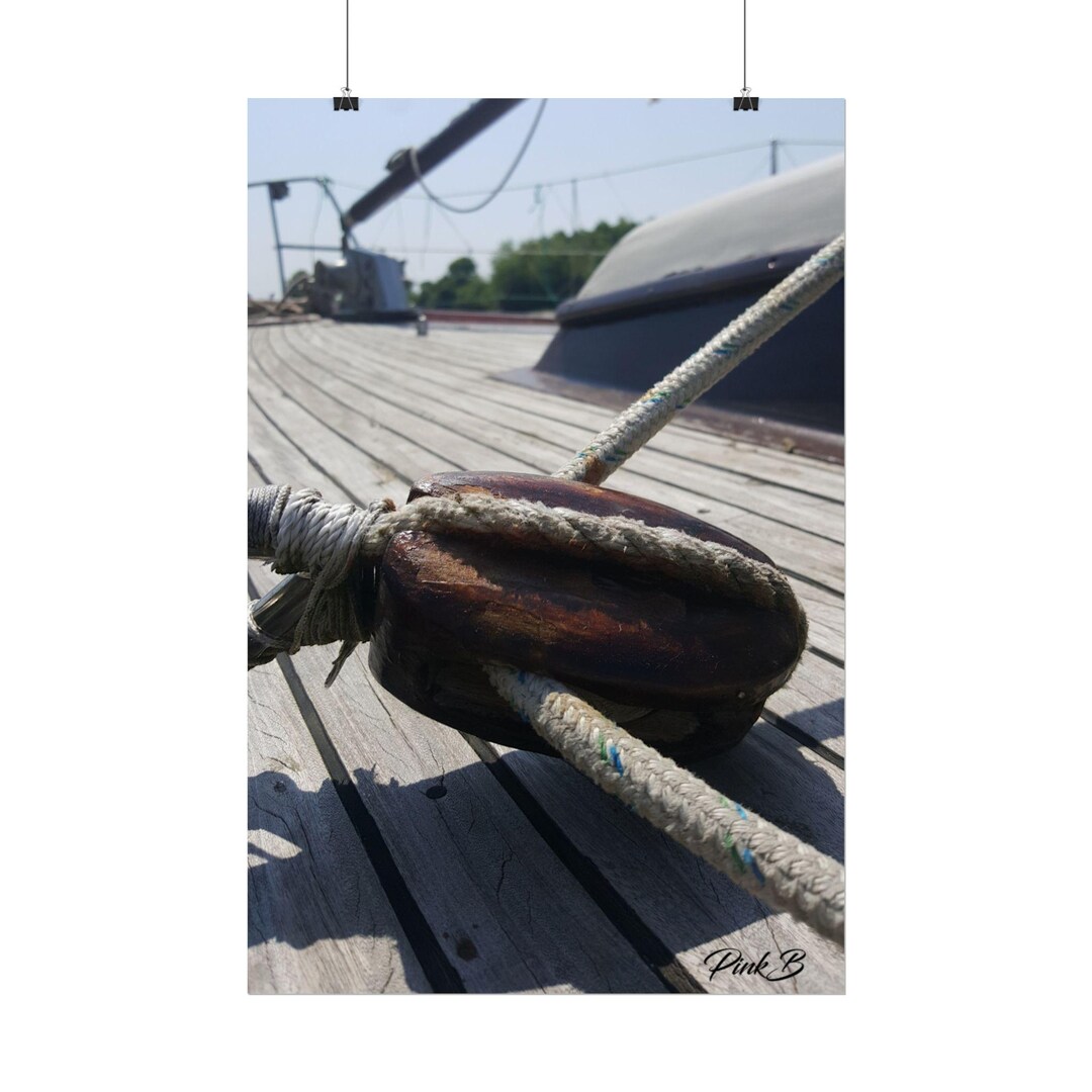 Rolled up Poster Pulley and Boat Ropes - Etsy