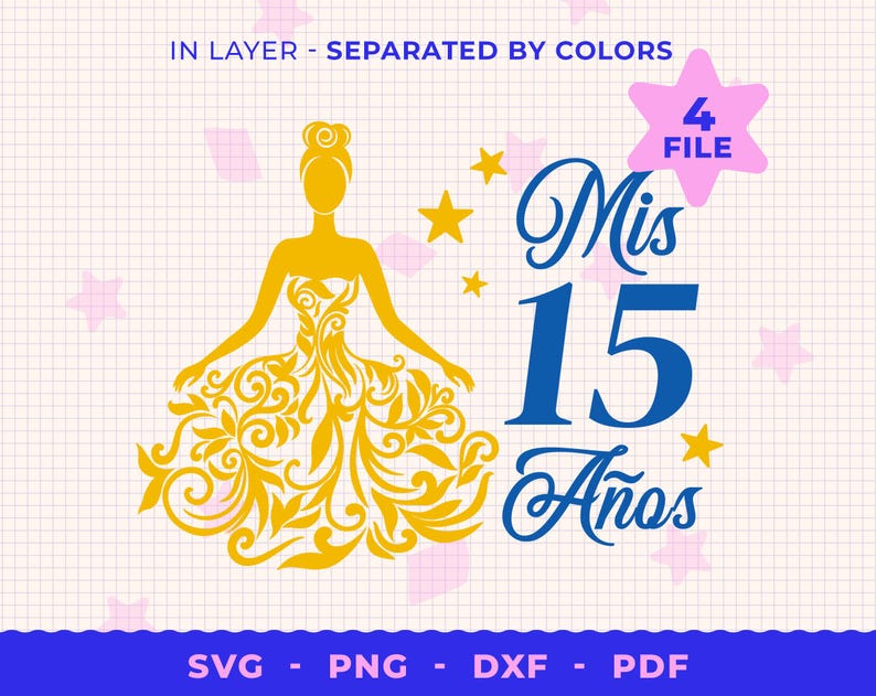 Mis 15 Años Svg, Mis 15 Años Shirt Svg, Mis Quince Svg, Quinceañera Svg ...