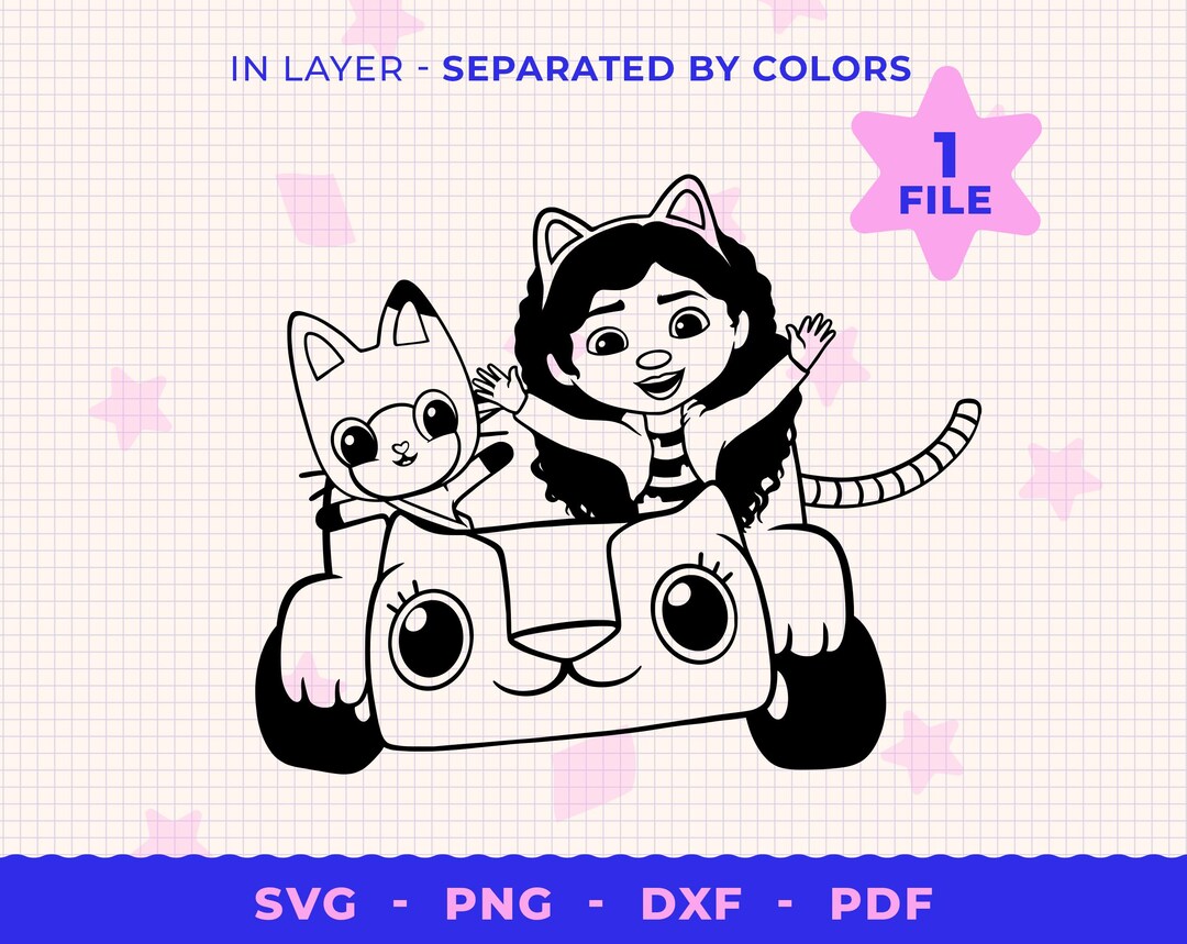 Gabby Dollhouse Svg, Gabby Svg, Tumbler Dollhouse Svg, Printable Gabby ...