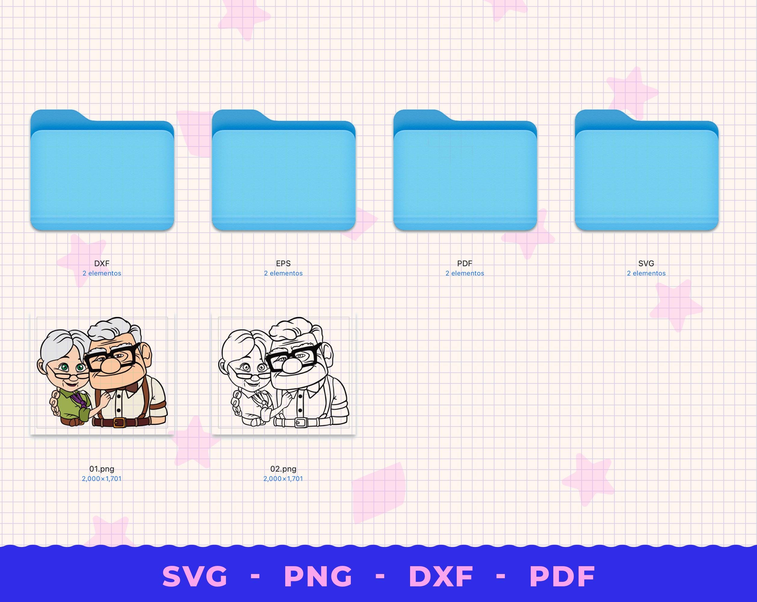 Ellie and Carl Svg, PNG, Up Movie SVG Bundle, Valentine's Day ...