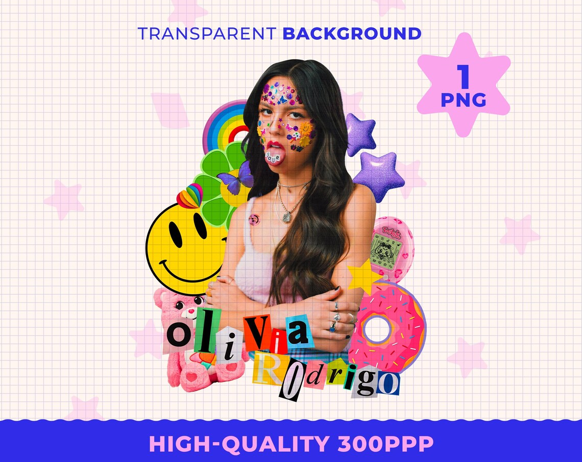Vintage Olivia Rodrigo Png, GUTS Album Olivia Tour Png, Good 4 U Png ...