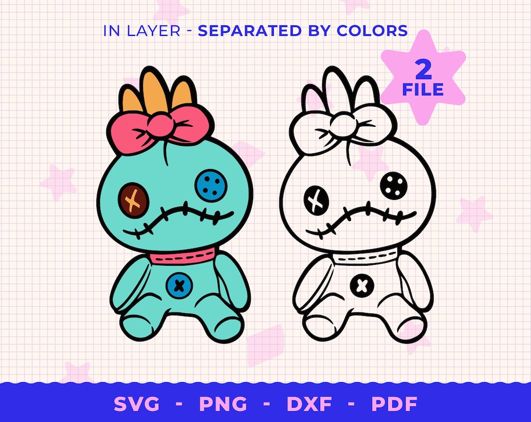 Scrump Svg, Stitch Scrump Download Cut File, SVG, Lilo and Stitch ...