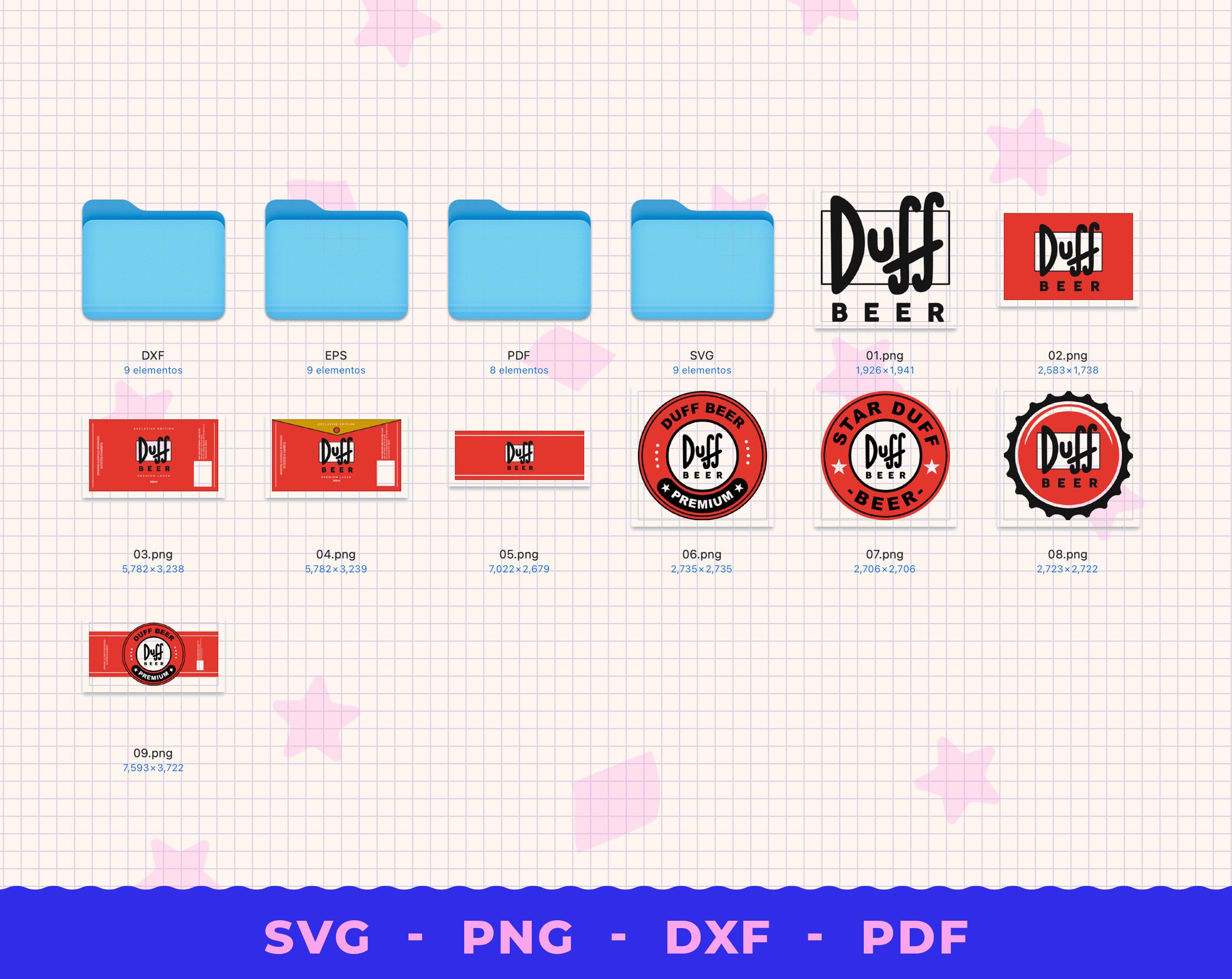 Duff Beer Svg, Duff Beer Bundle, Duff Beer Cricut, Instant Download - Etsy