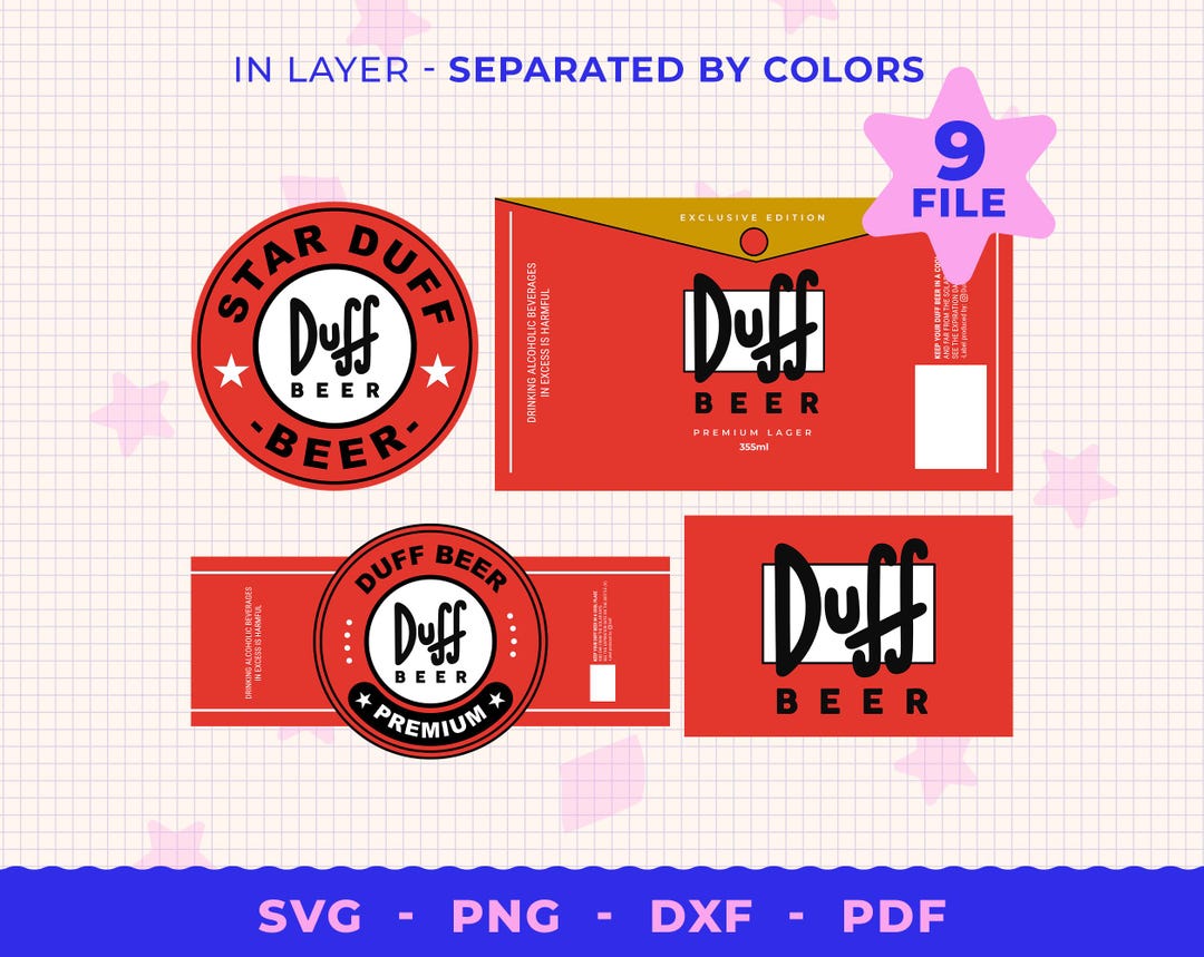 Duff Beer Svg, Duff Beer Bundle, Duff Beer Cricut, Instant Download - Etsy