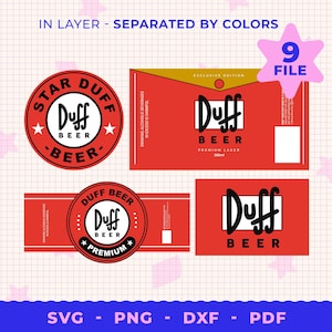 Duff Beer Svg, Duff Beer Bundle, Duff Beer Cricut, Instant Download - Etsy