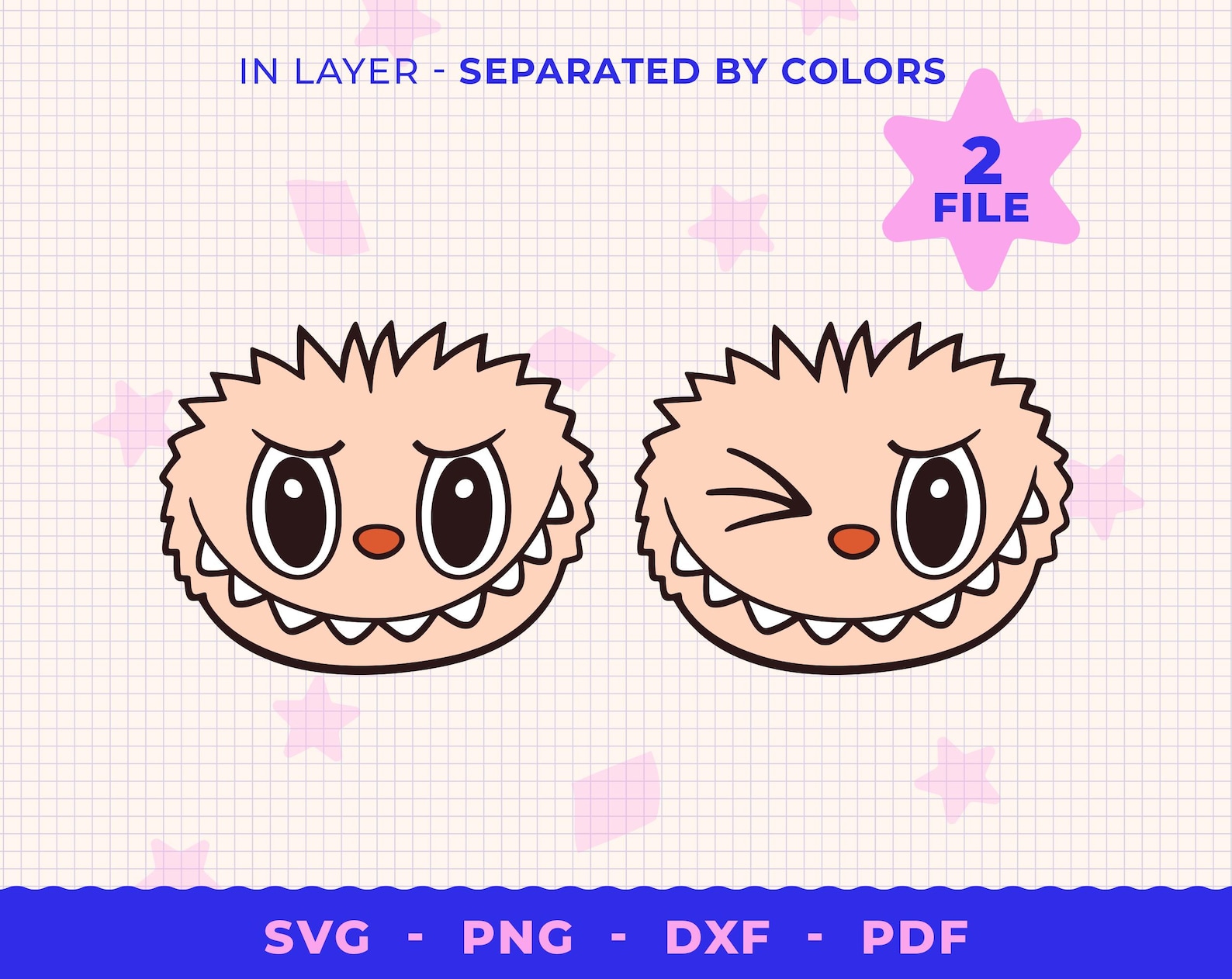 Labubu Face SVG, LABUBU, Svg, Dxf, Cricut, Cameo, Vinyl - Etsy