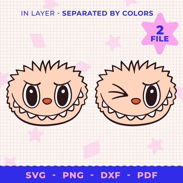 Labubu Vinyl Face - Etsy