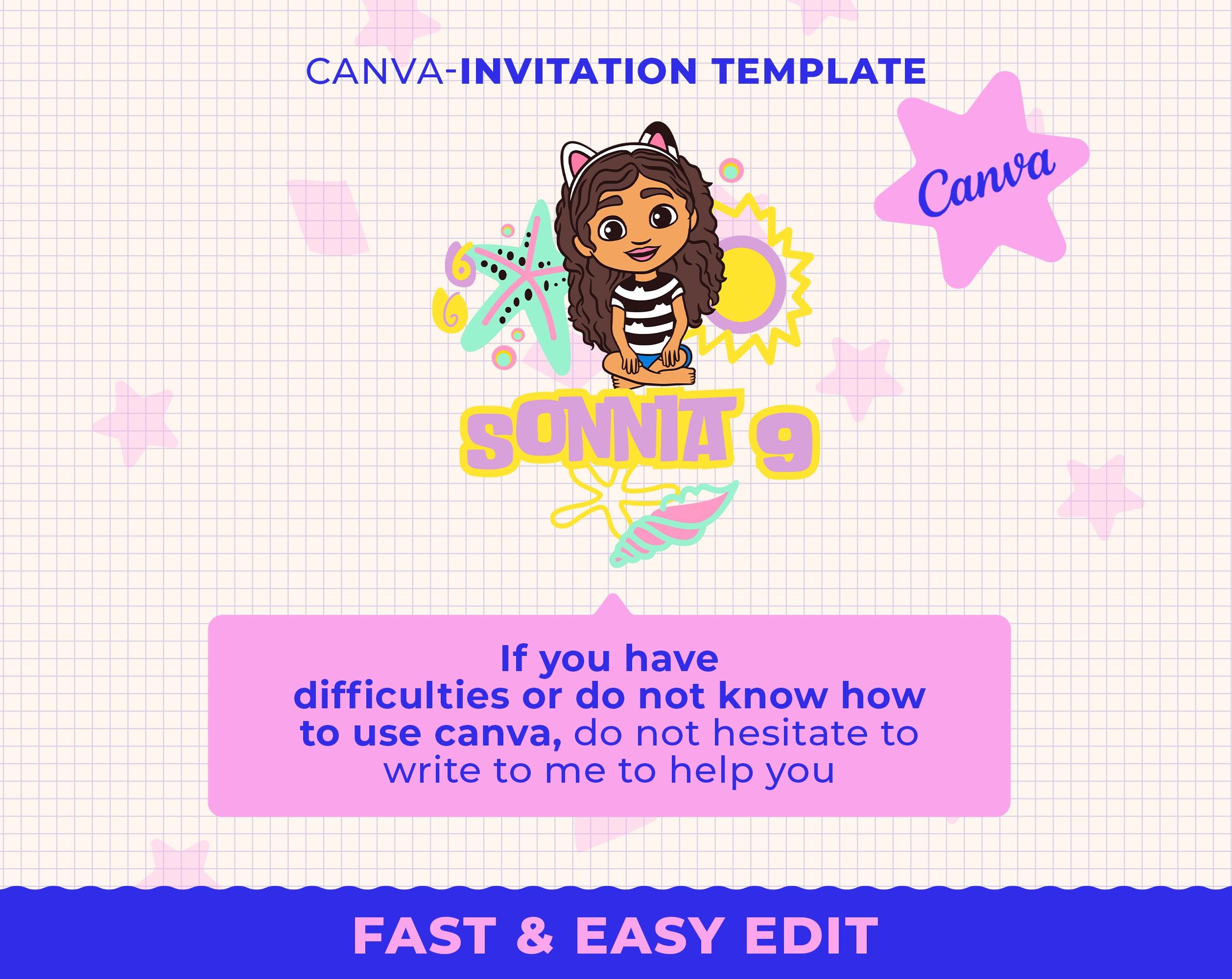 Editable Gabby's Dollhouse PNG, Editable on Canva, Gabby's Dollhouse ...