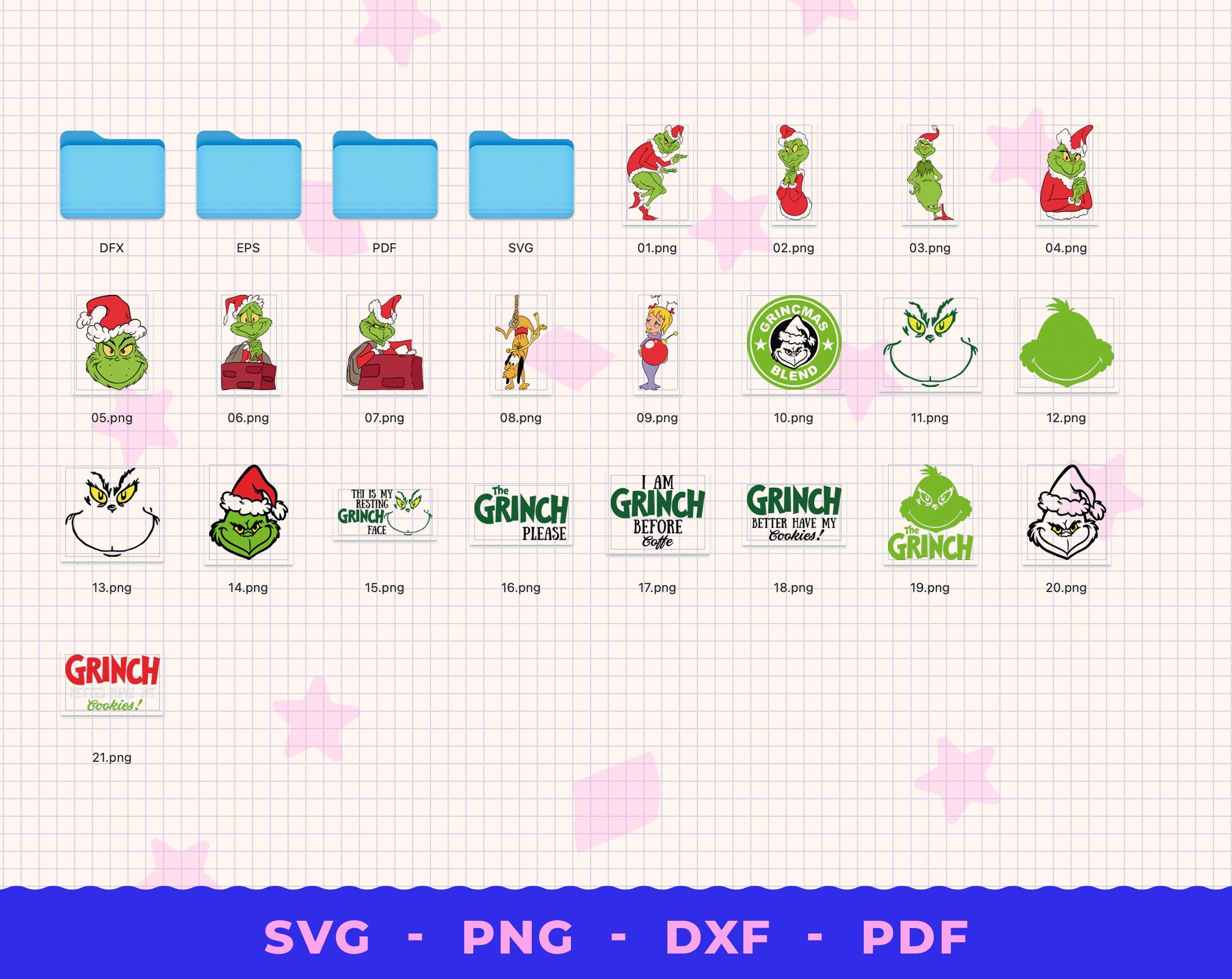 Christmas Svg Bundle, Grinch Svg Bundle, the Grinch Svg, Grinch Face ...