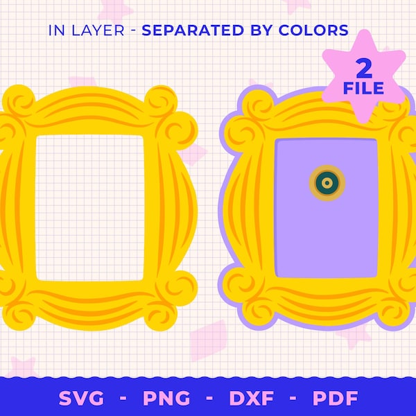 Friends Picture Frame Svg - Etsy