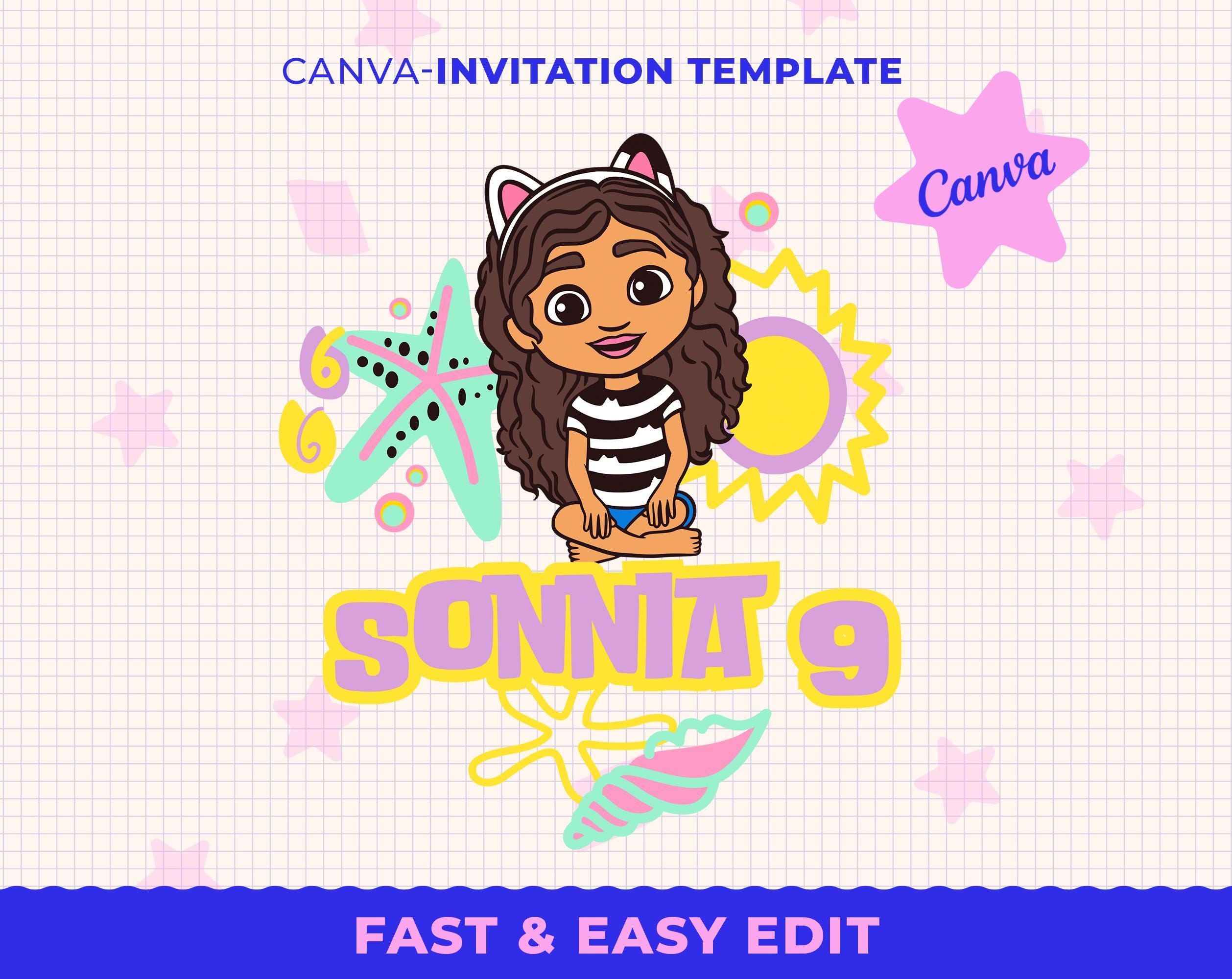 Editable Gabby's Dollhouse PNG, Editable on Canva, Gabby's Dollhouse ...