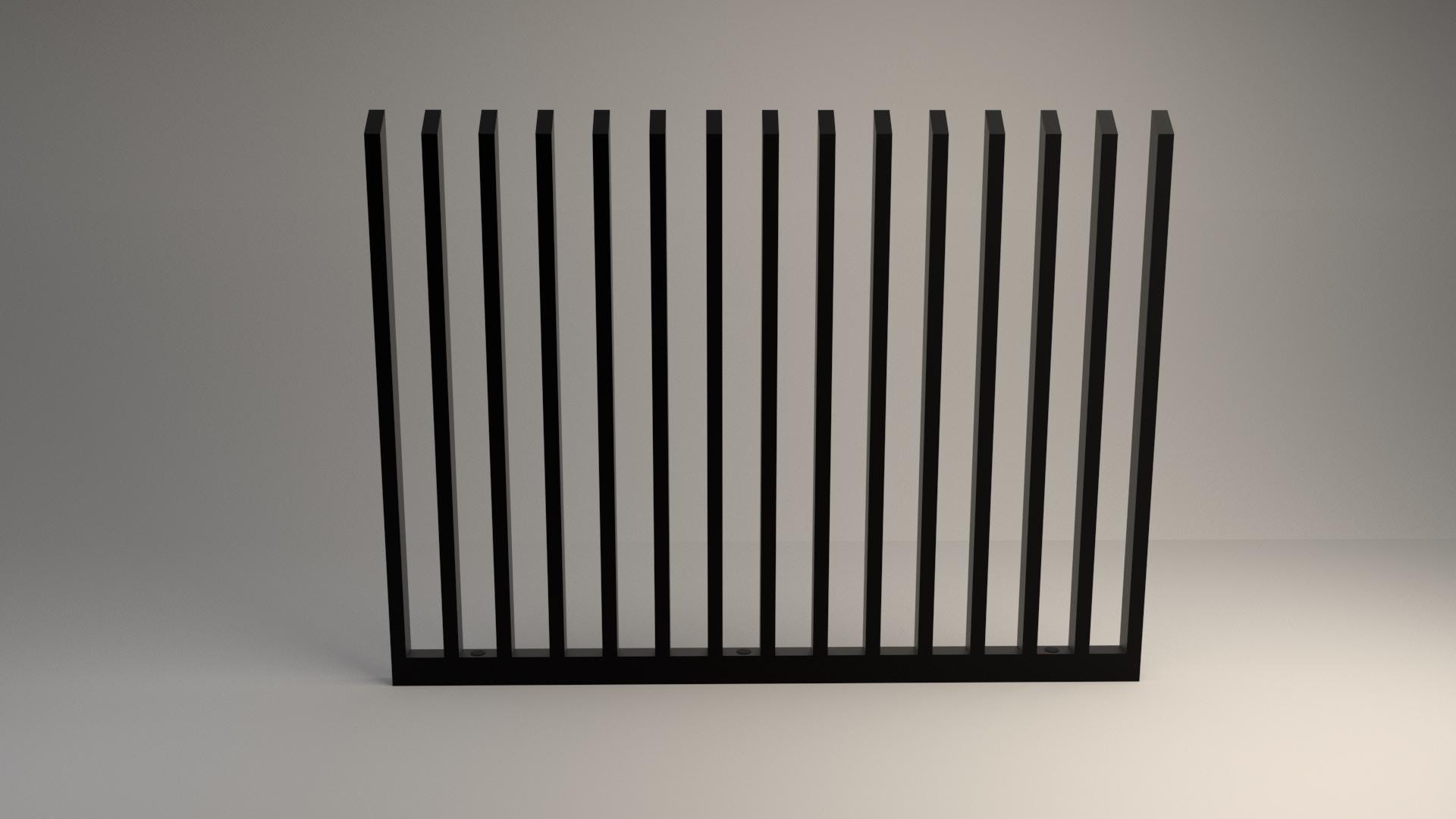 Modern Metal Comb Fence – Durable and Stylish Garden or Yard Barrier - Etsy