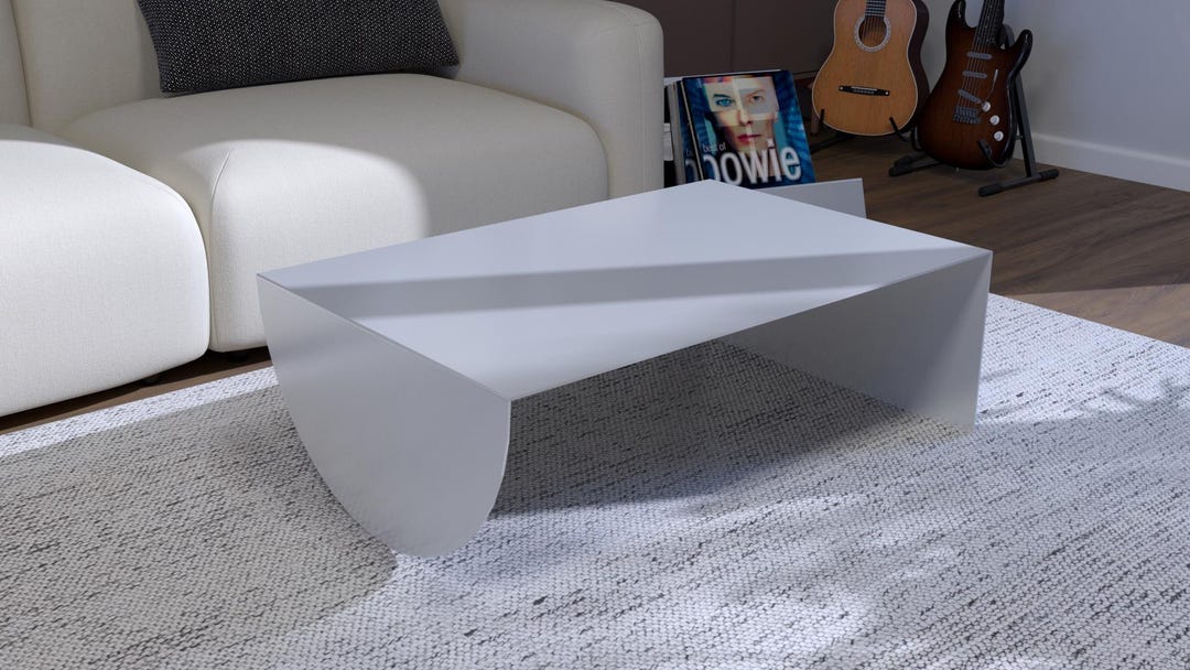 Steel Coffee Table - Oval - Heavy-duty Industrial Design, Modern ...