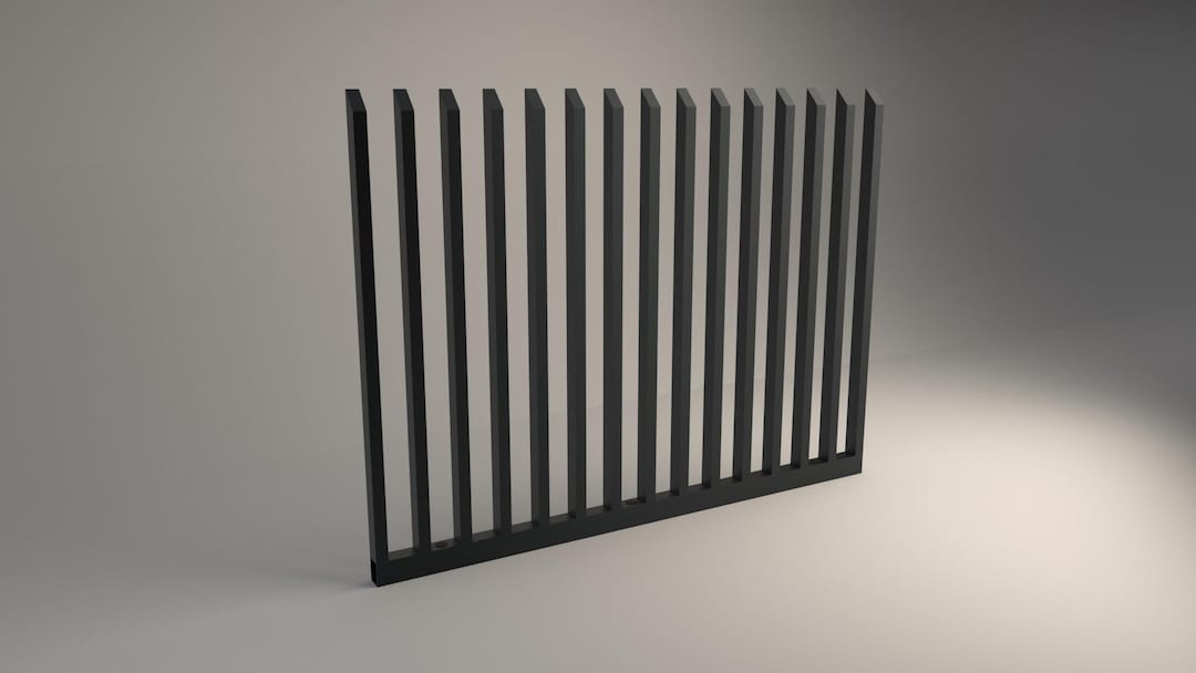 Modern Metal Comb Fence – Durable and Stylish Garden or Yard Barrier - Etsy