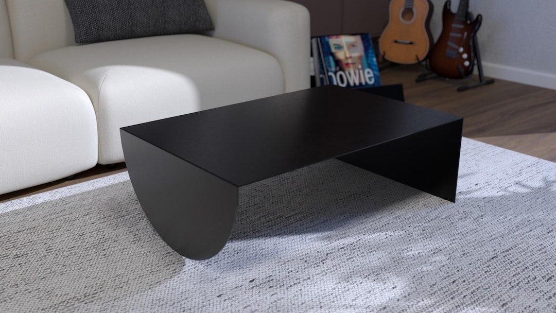 Steel Coffee Table - Oval - Heavy-duty Industrial Design, Modern ...