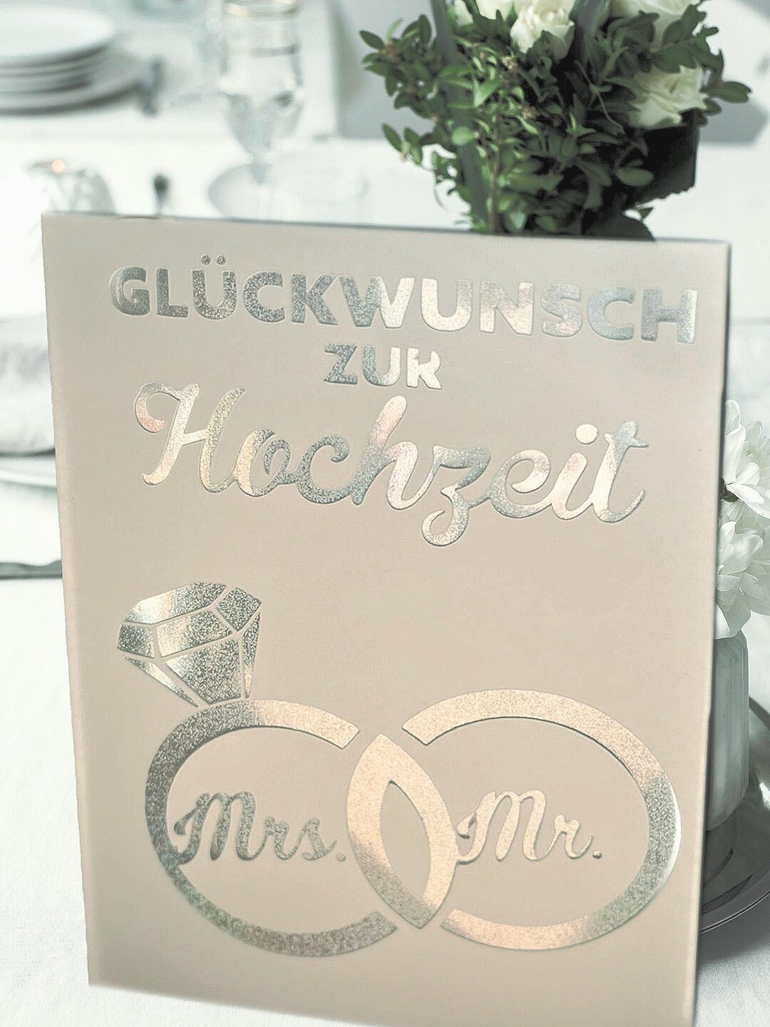 Wedding Congratulations Card - SVG File for Cutting Plotter - Mr. & Mrs ...