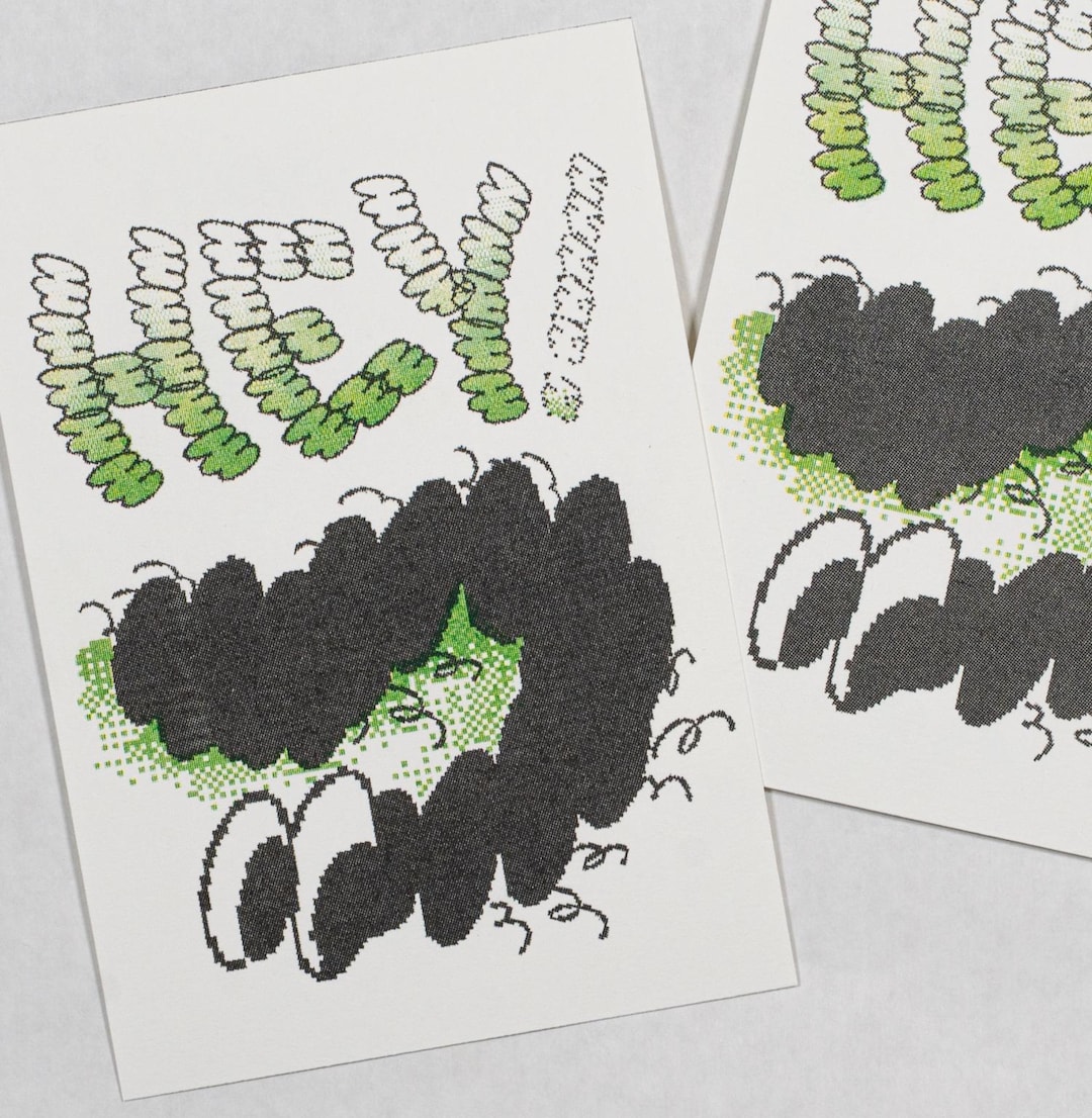 Hey! Bug!, A6 Risograph Print, Original Bug Illustration and Drawing - Etsy