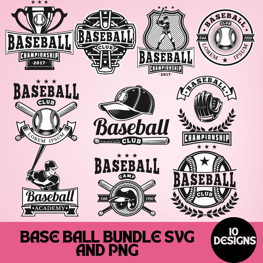 Base Ball Svg-sports Ball Clipart Bundle, Baseball Silhouette, Baseball ...