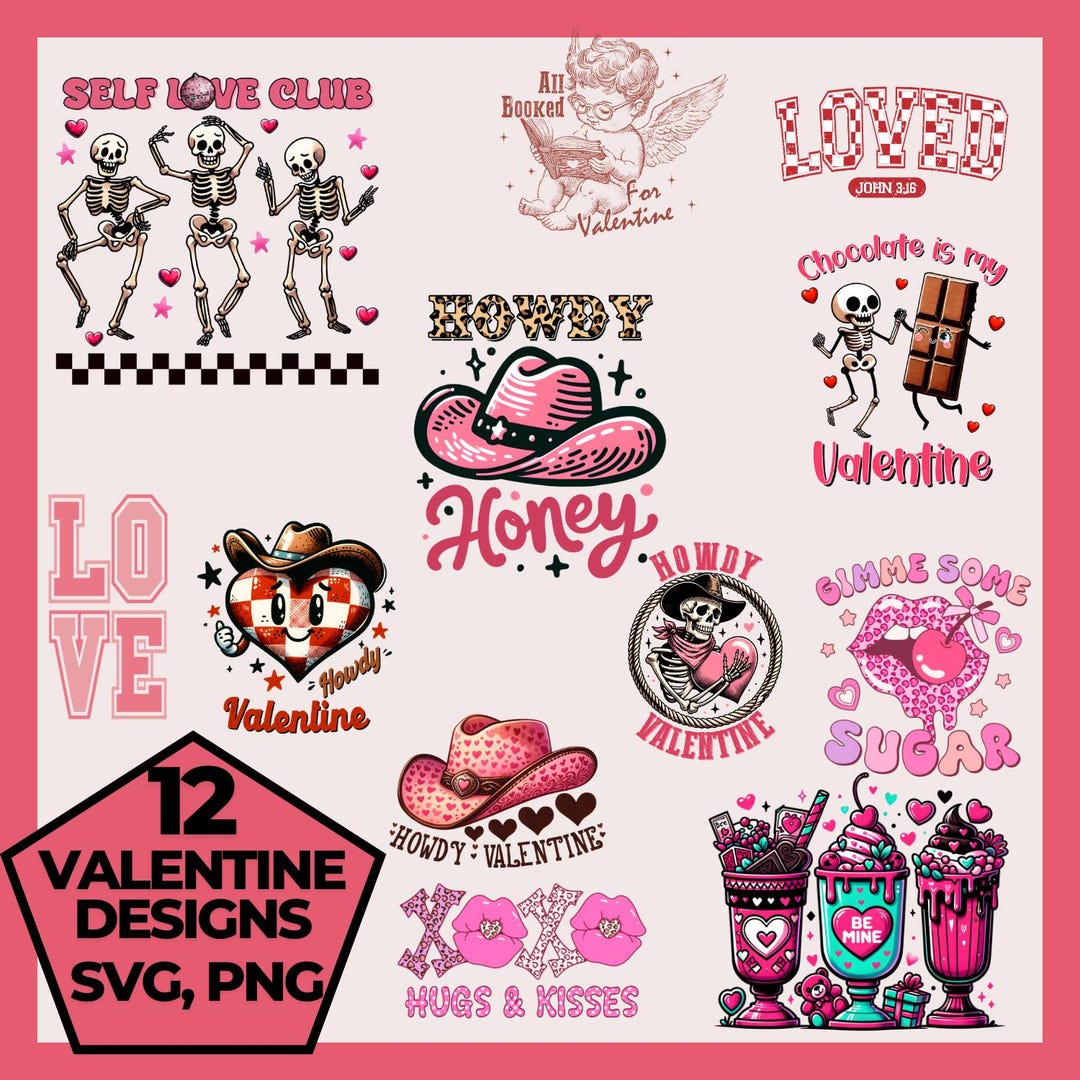 Valentines Day Clip Art PNG - SVG Files, Creative Printing Design,11 ...