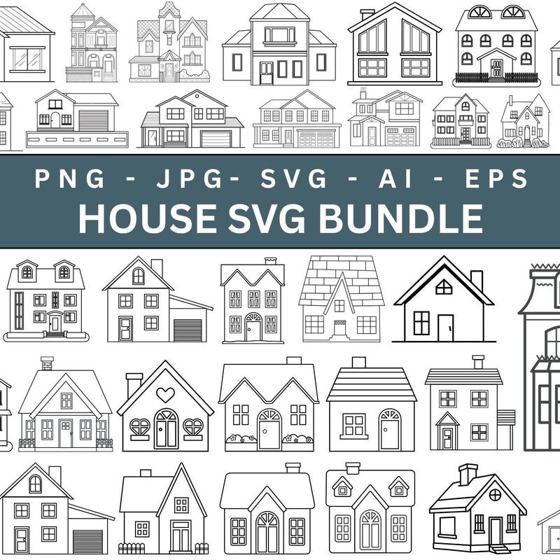 Cute House Roof Svg - Etsy