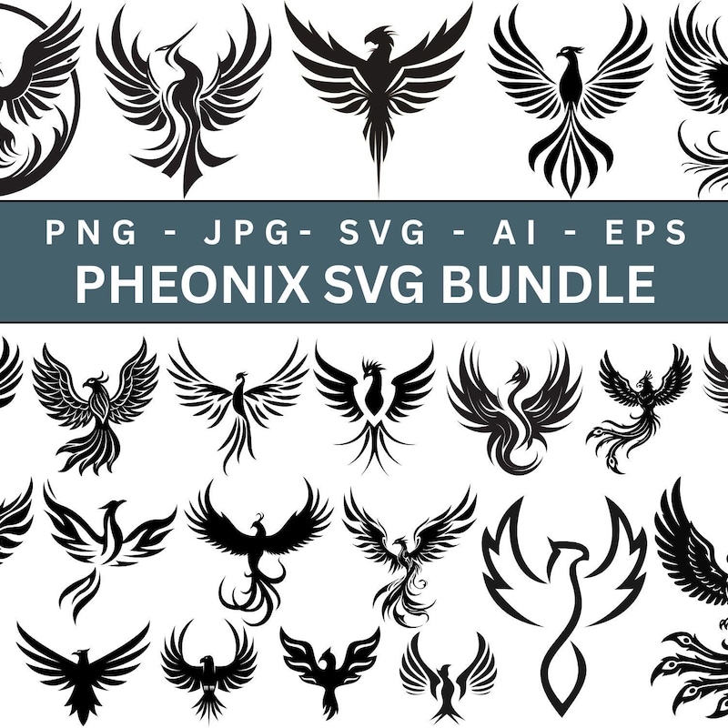 Phoenix Line Drawings - Etsy