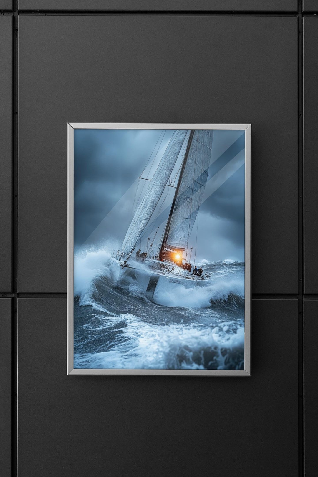 Nautical Adventure Photopaper Poster, Ocean Art Print, Sailboat Decor ...