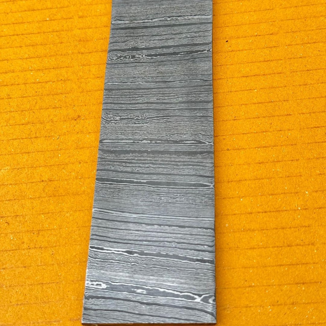 Hand Forged Twisted Damascus Steel Billet Bar (25x5 Cm) - Etsy UK