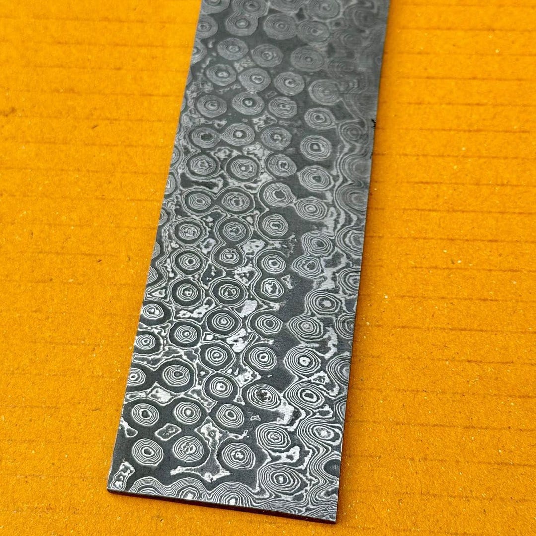 Hand Forged Twisted Damascus Steel Billet Bar (25x5 Cm) - Etsy