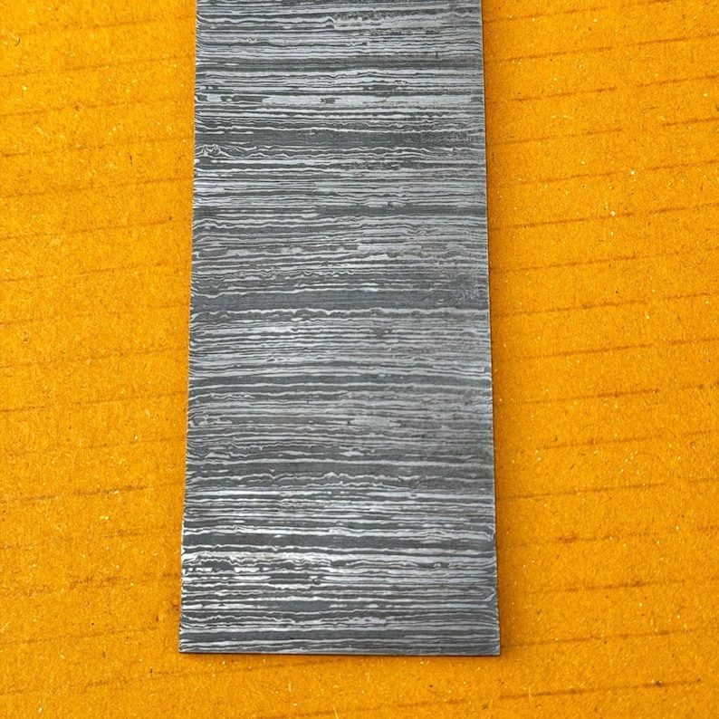 Hand Forged Twisted Damascus Steel Billet Bar (25x5 Cm) - Etsy UK