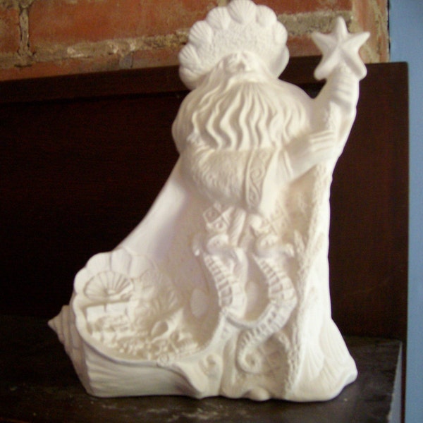 Ceramic Bisque Santa - Etsy