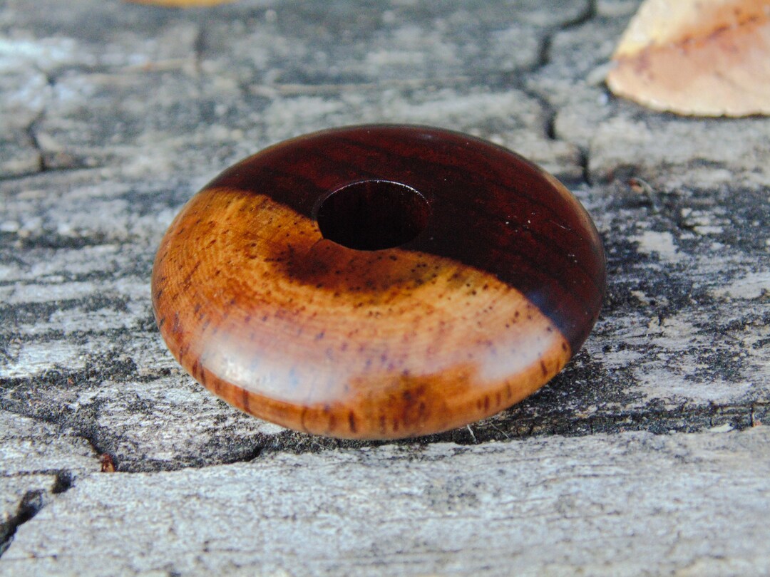 Beautiful Cocobolo Wood Hand Turned Bead, Hand Crafted Dreadlock ...