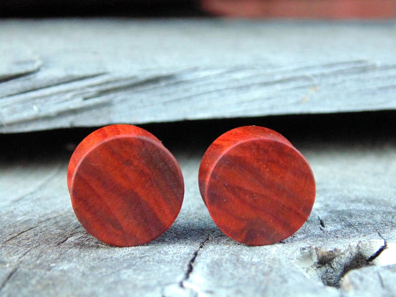 16mm Redheart Wood Ear Plugs Organic Beautiful Hand Crafted - Etsy